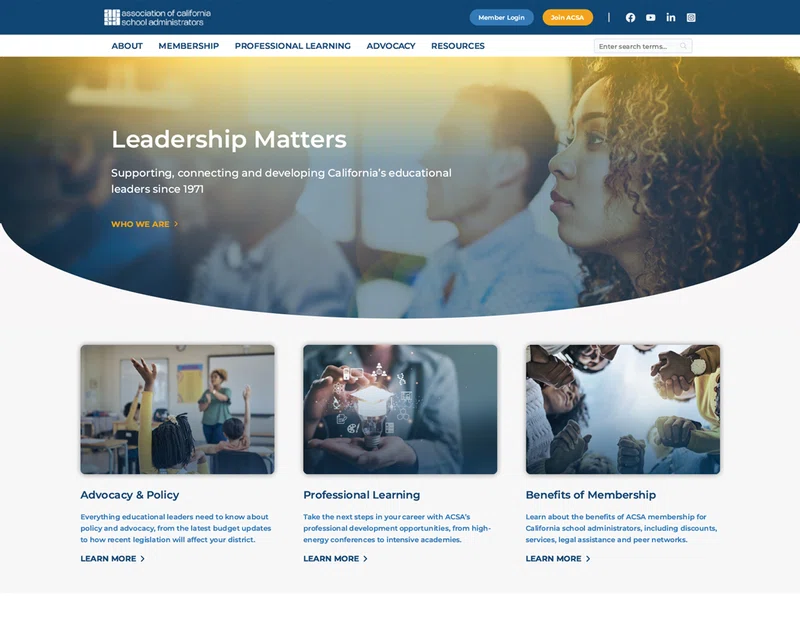 ACSA relaunches website with streamlined design