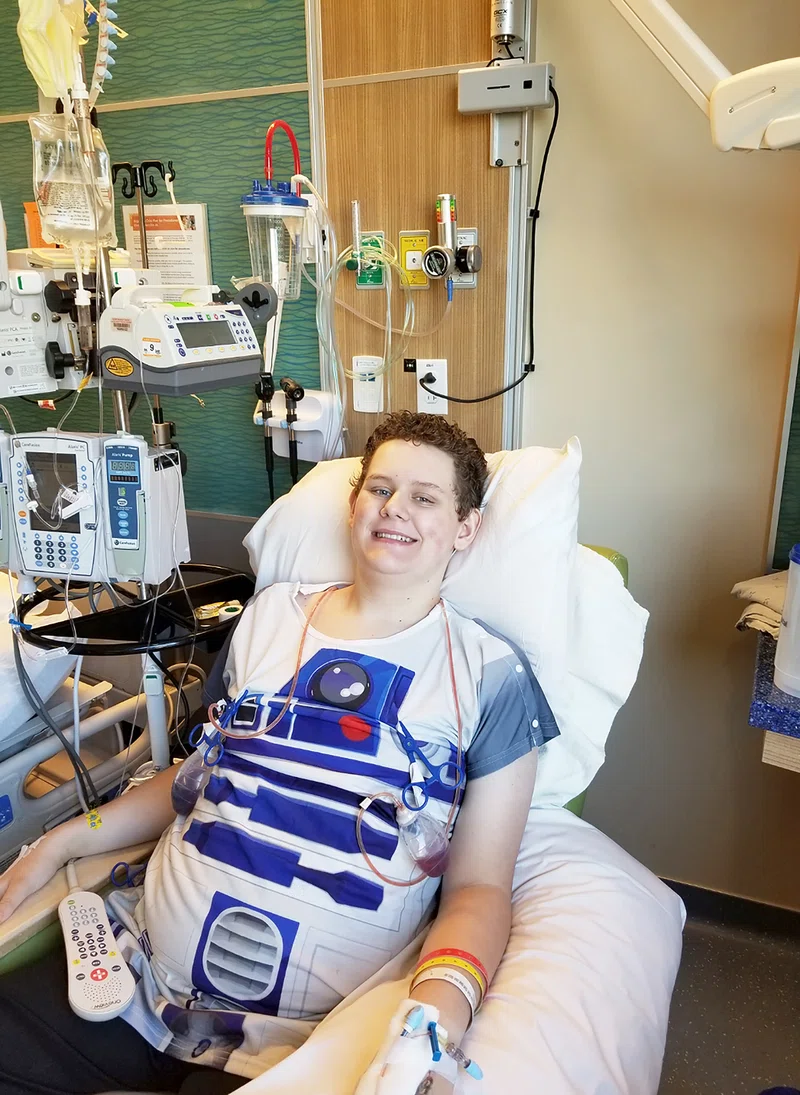 Positive attitude helps student relearn to walk